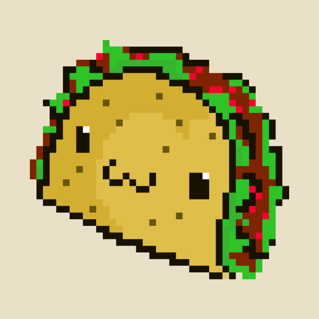 Pixel Taco - Taco - T-Shirt | TeePublic