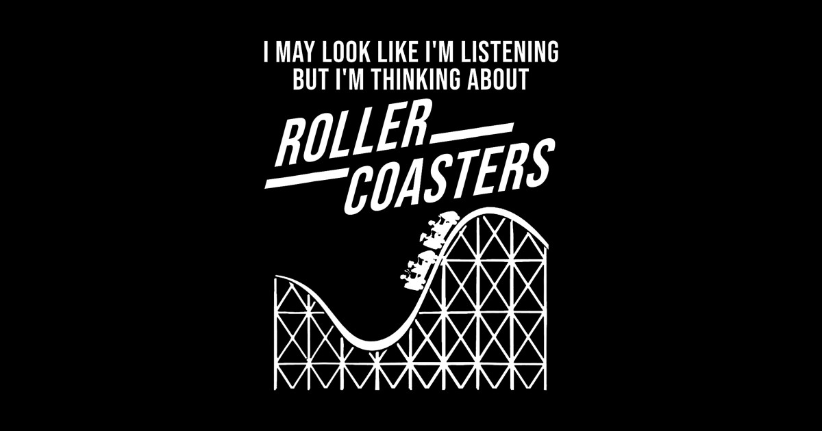 Roller Coaster Art For Roller Coaster - Funny Coaster Art - Sticker ...