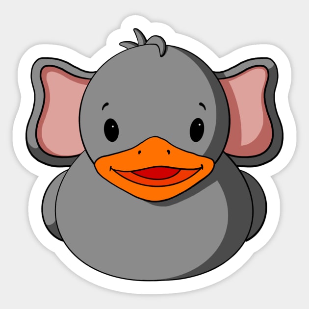 Elephant Rubber Duck - Rubber Duckie - Sticker | TeePublic