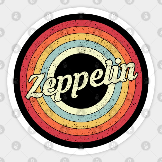 Zeppelin Vintage - Led Zeppelin - Sticker | TeePublic