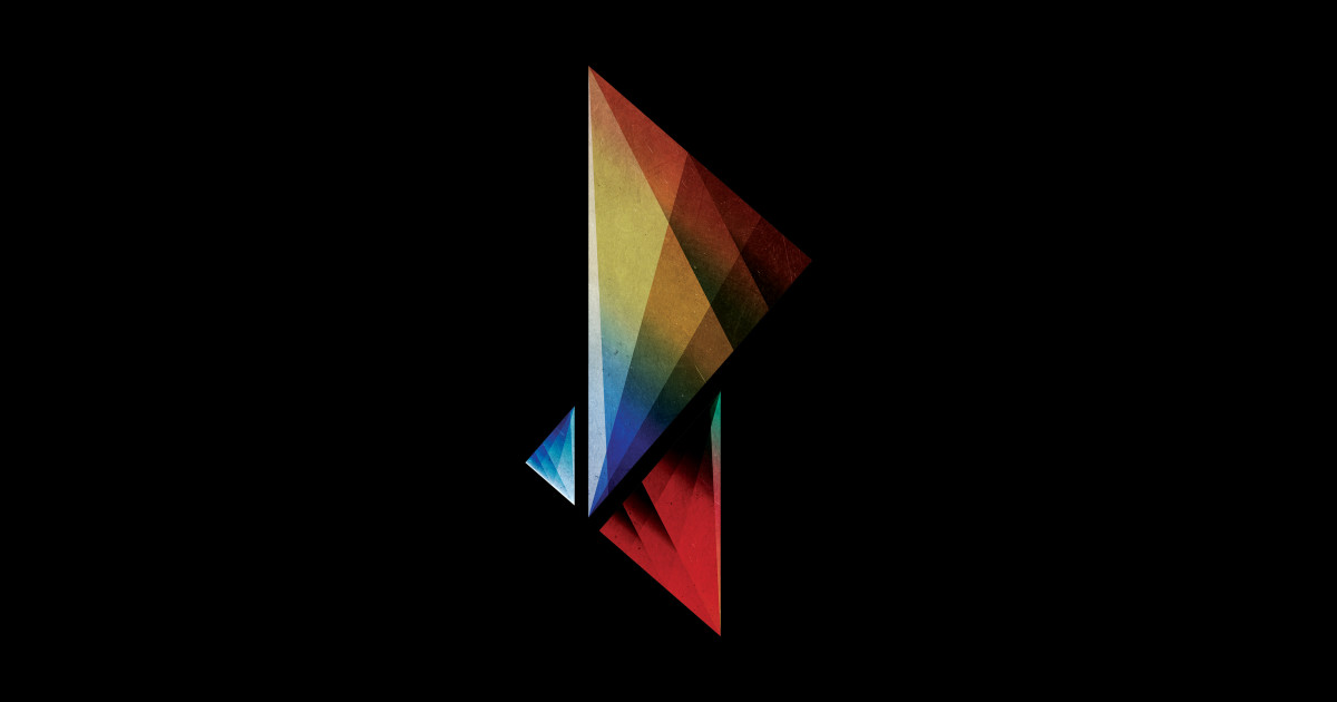 Triangularity Means we Dream in Colors - Art - Sticker | TeePublic