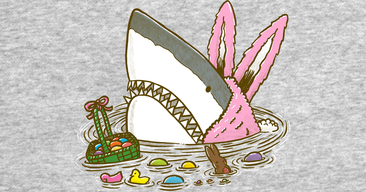 The Easter Shark - Sharks In Water - T-Shirt | TeePublic
