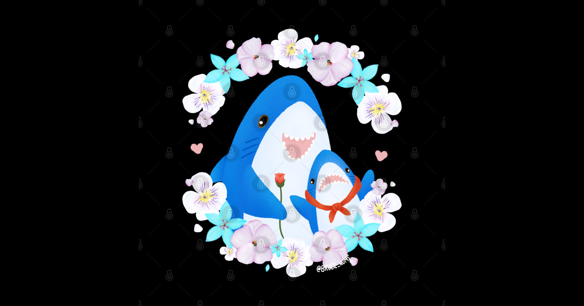 Brucie and Archie flower ring - Blahaj - Phone Case | TeePublic