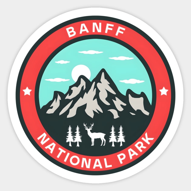 Banff National Park - Banff - Sticker | TeePublic