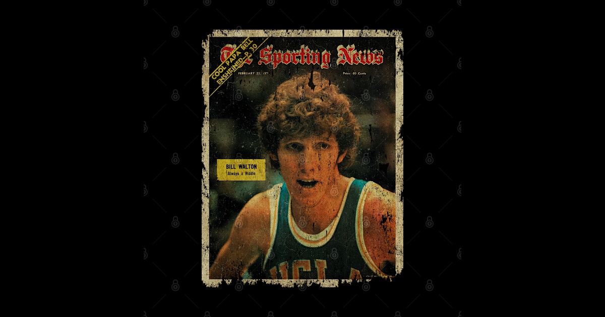 Bill Walton Vintage Cracked - Vintage - Sticker | TeePublic