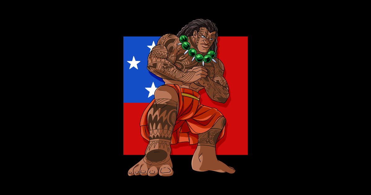 Samoan Pride Samoa Flag Polynesian Haka Dance - Samoan Pride - Sticker ...