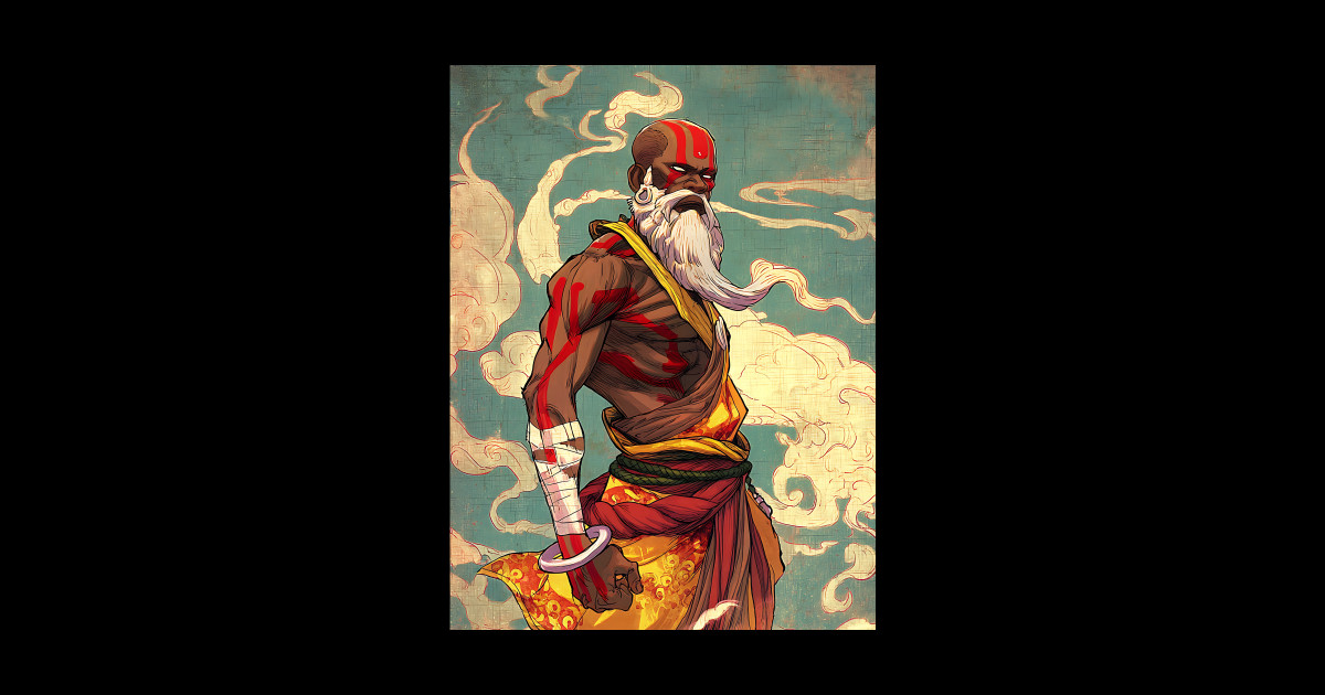 Dhalsim Street Fighter Fanart - Dhalsim - Sticker | TeePublic