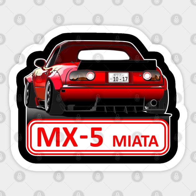 miata Mx 5 - Miata - Sticker | TeePublic