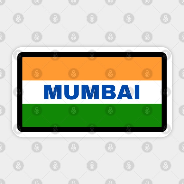 Mumbai City in Indian Flag Colors - Mumbai - Sticker | TeePublic
