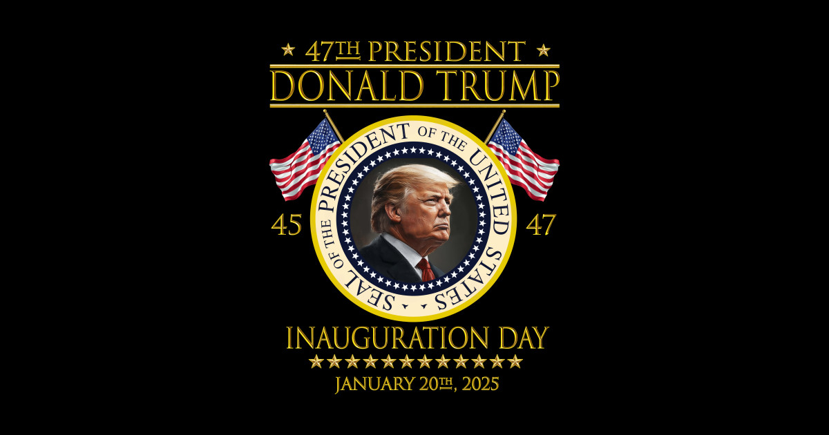 47th President Trump Inauguration Day 2025 January 20th 2025 ...