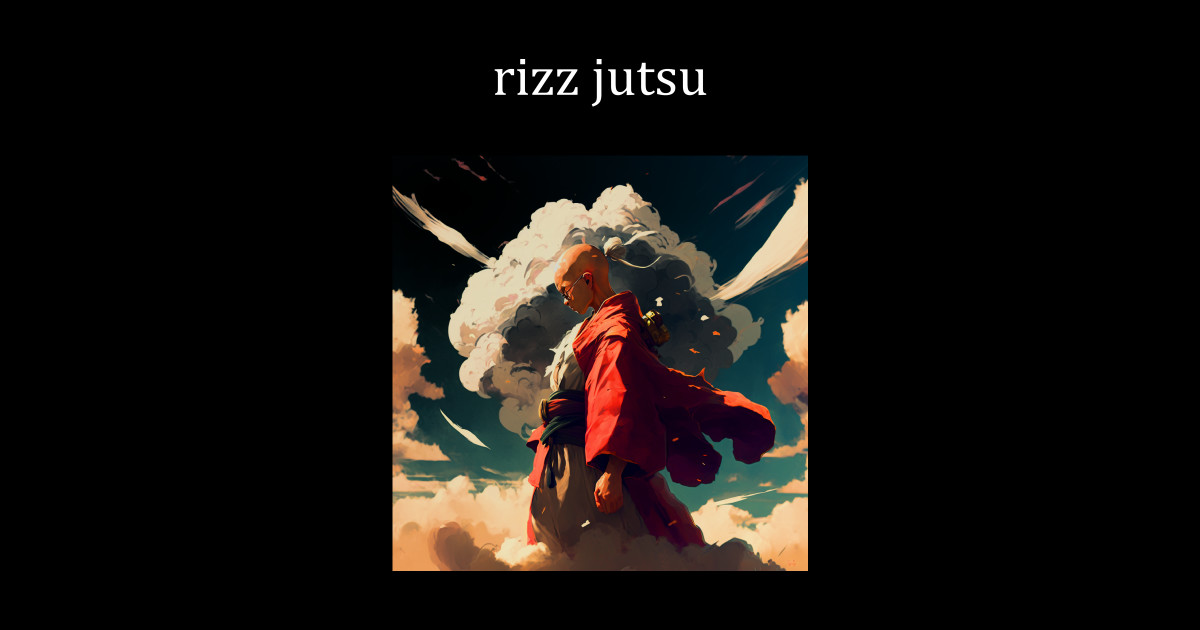 Rizz jutsu - Slang Language - Sticker | TeePublic