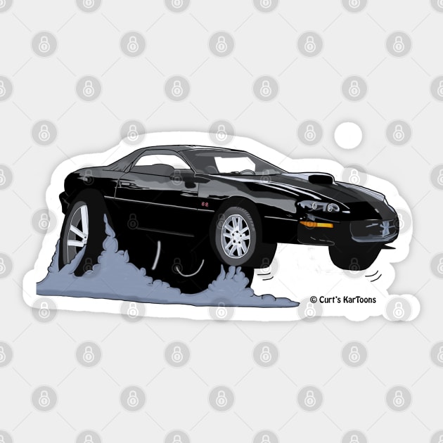 Black Car - Chevrolet - Sticker | TeePublic
