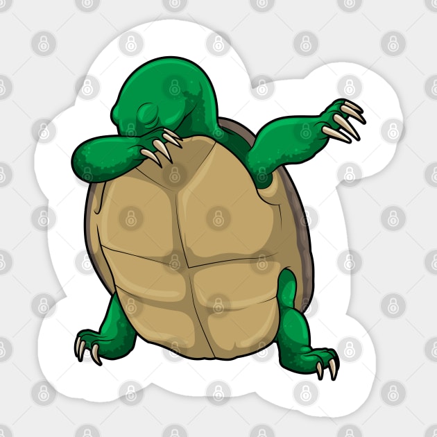 crying turtle sticker
