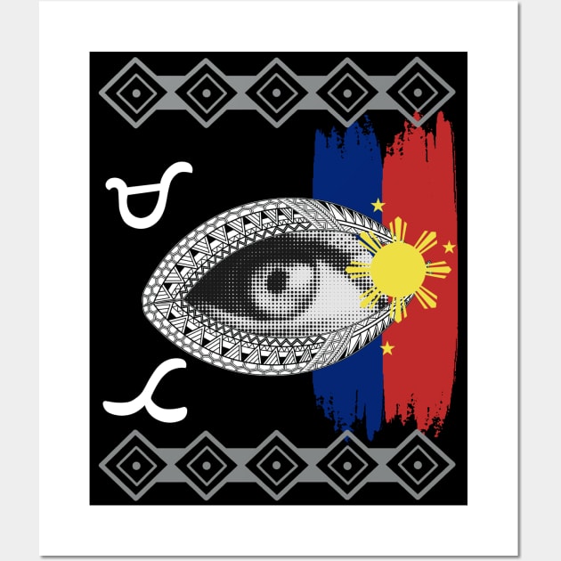 Philippine Flag Sun / Baybayin word Mata (Eye) - Baybayin - Posters and ...