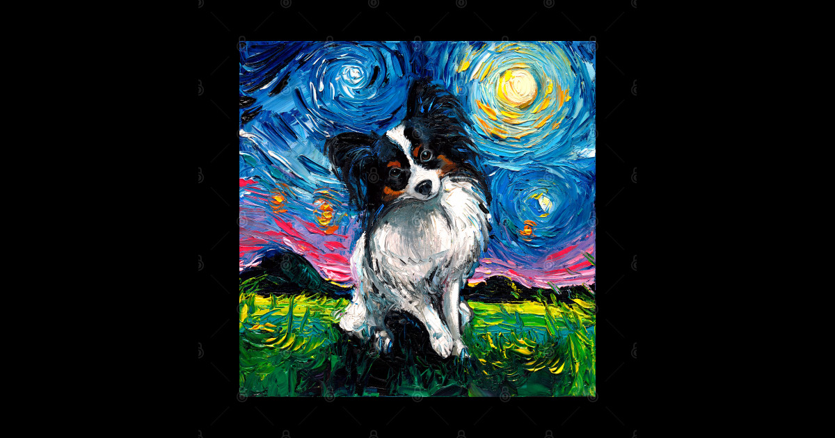 Papillon Night - Papillon - Pin | TeePublic