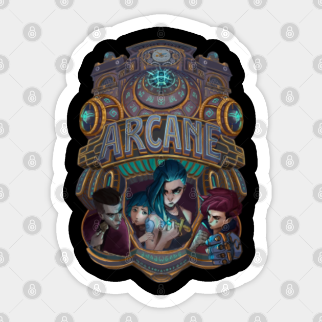 Arcane LoL - Arcane - Sticker | TeePublic