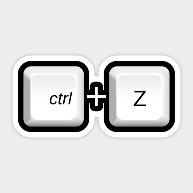 keyboard shortcut ctrl+Z fashion design - Ctrl Z - Sticker | TeePublic