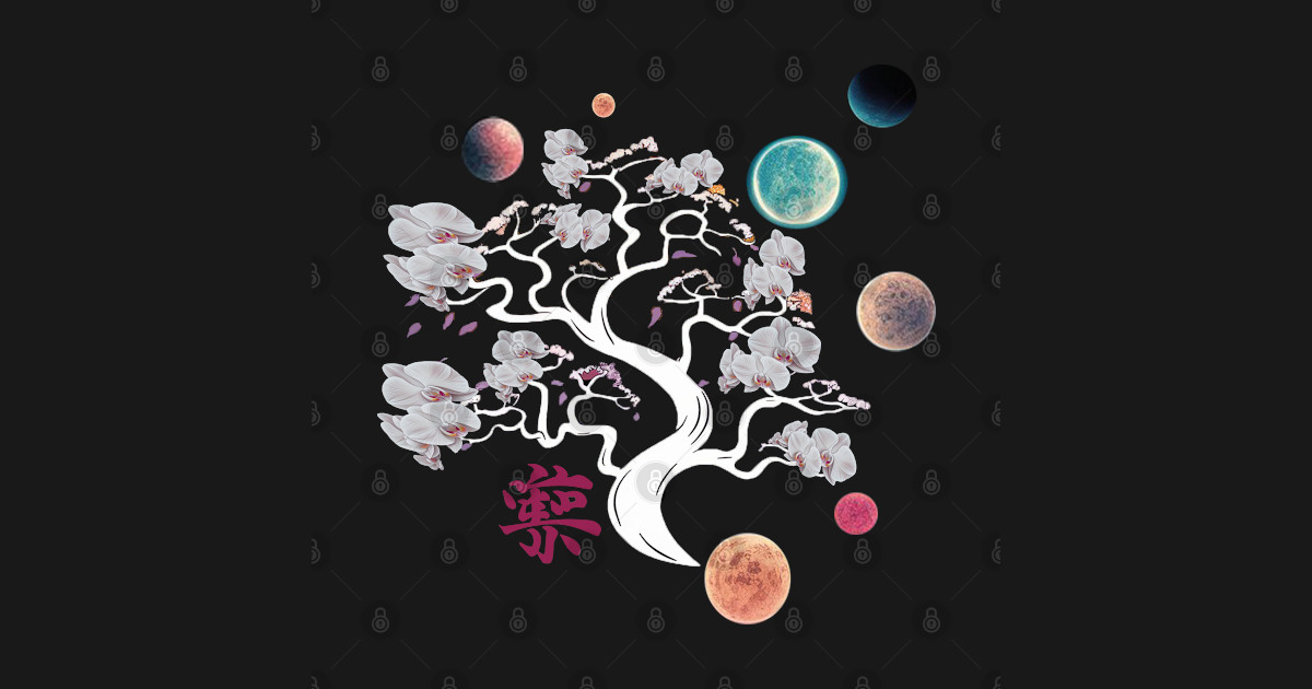 White Japanese Tree - Japanese Tree - T-Shirt | TeePublic