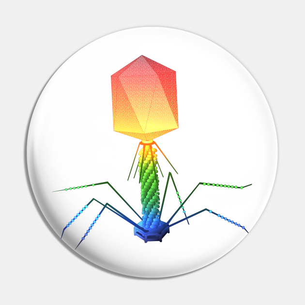 Rainbow Bacteriophage Virus Bacteria Killer Science Molecular Biology ...