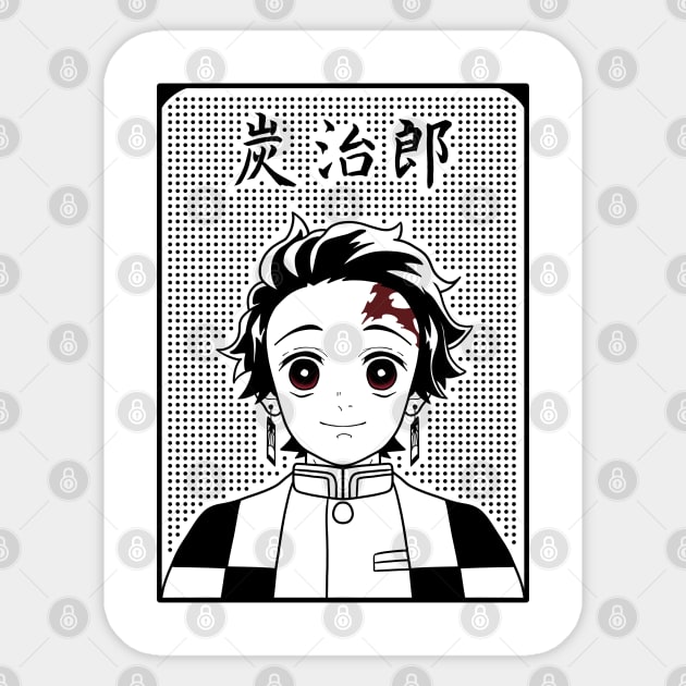 Tanjiro Kamado - Demon Slayer - Tanjiro - Sticker | TeePublic