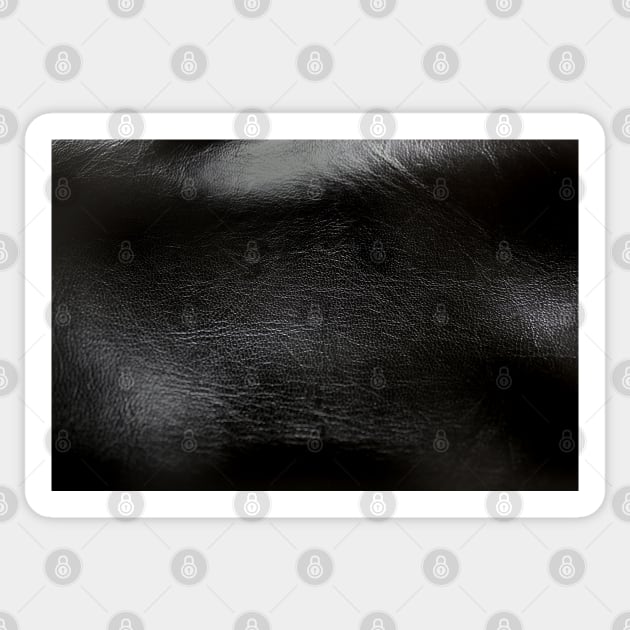 Black Leather Texture - Leather - Sticker | TeePublic