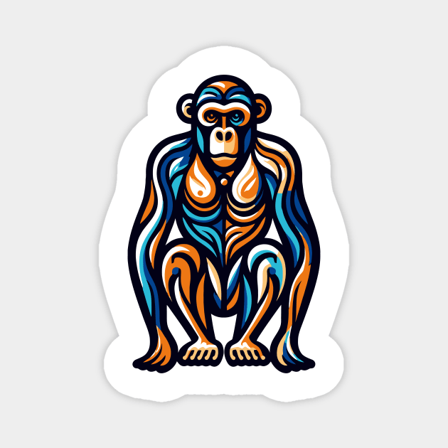 Pop art monkey illustration. cubism illustration of monkey - Pop Art ...