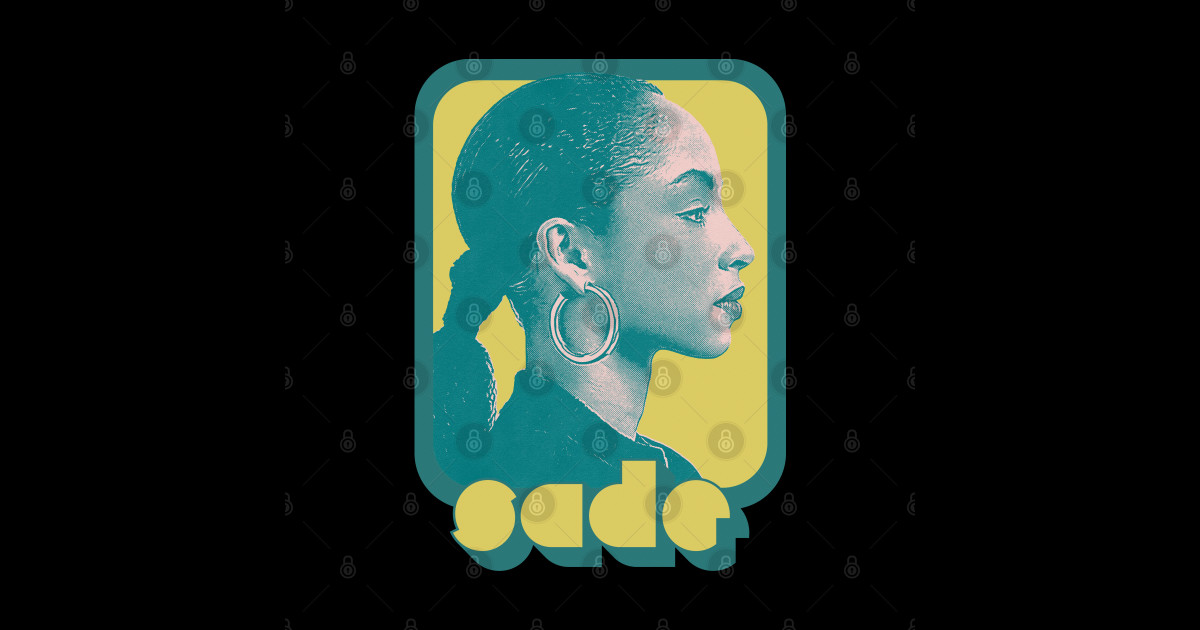 Sade / Retro Style Original / Fan Art Design - Sade - Sticker | TeePublic