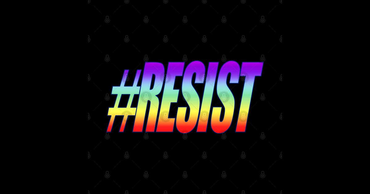 #RESIST Rainbow - Resistance - Sticker | TeePublic