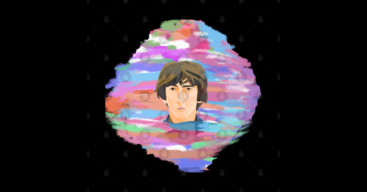 George Harrison in water (The Beatles) - George Harrison - Sticker ...