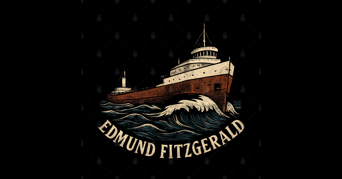 edmund fitzgerald - Edmund Fitzgerald - Sticker | TeePublic