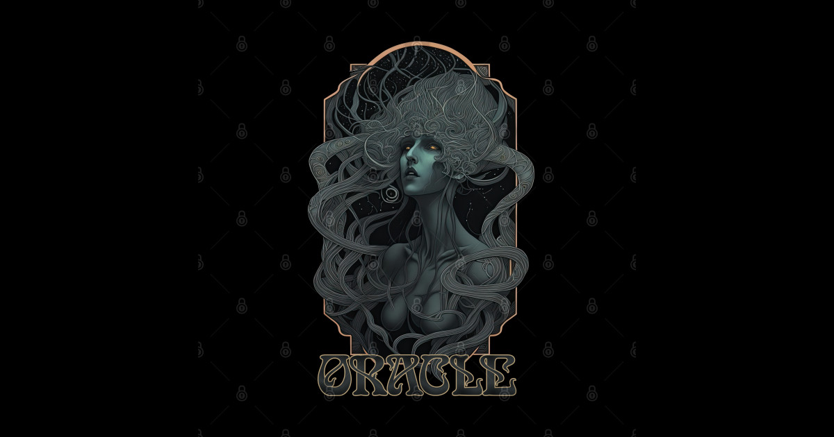 Oracle - Ancient Witch Priestess of Prophecy Art Nouveau - Oracle ...