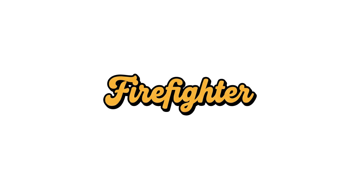 Retro Firefighter Sticker - Firefighter - T-Shirt | TeePublic