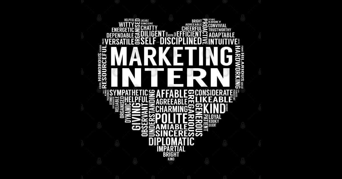 Marketing Intern Heart - Marketing Intern - Sticker | TeePublic