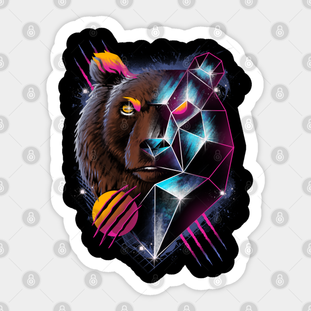 Rad Bear - Bear - Sticker | TeePublic