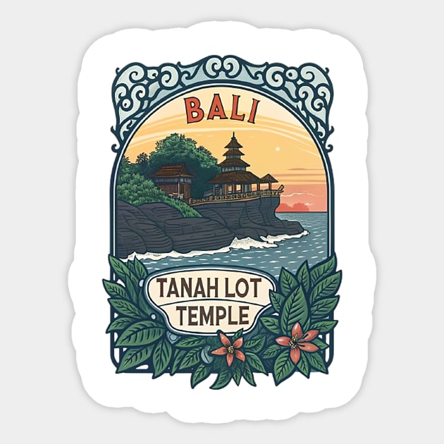 BALI Tanah Lot Temple - Bali - Sticker | TeePublic
