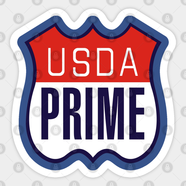 USDA Prime - Usda Prime - Sticker | TeePublic