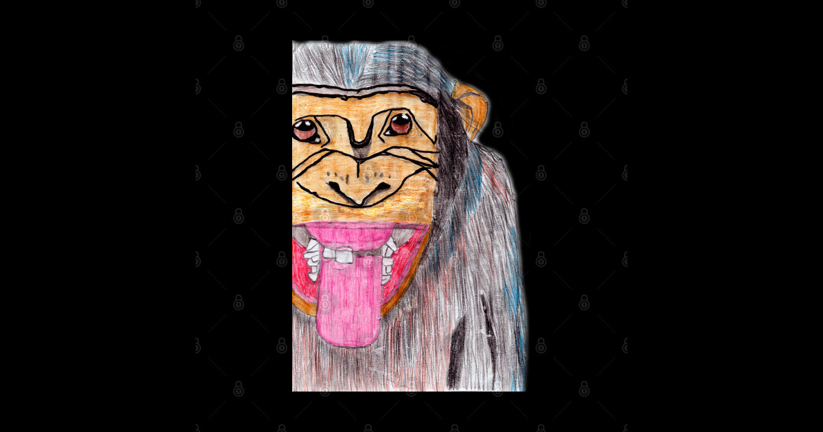 Hidden Monkey - Monkey - Sticker | TeePublic