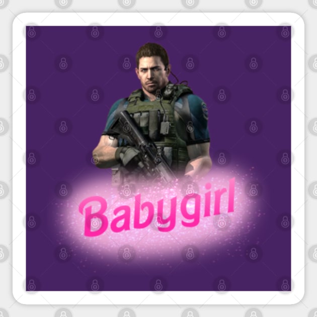 Chris Redfield Babygirl - Resident Evil - Sticker | TeePublic