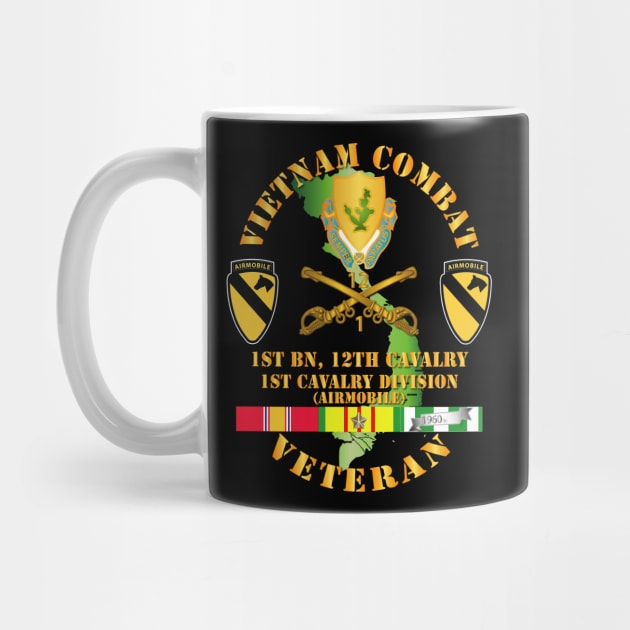 Vietnam Combat Cavalry Veteran w 1st Bn 12th Cav DUI - 1st Cav Div ...