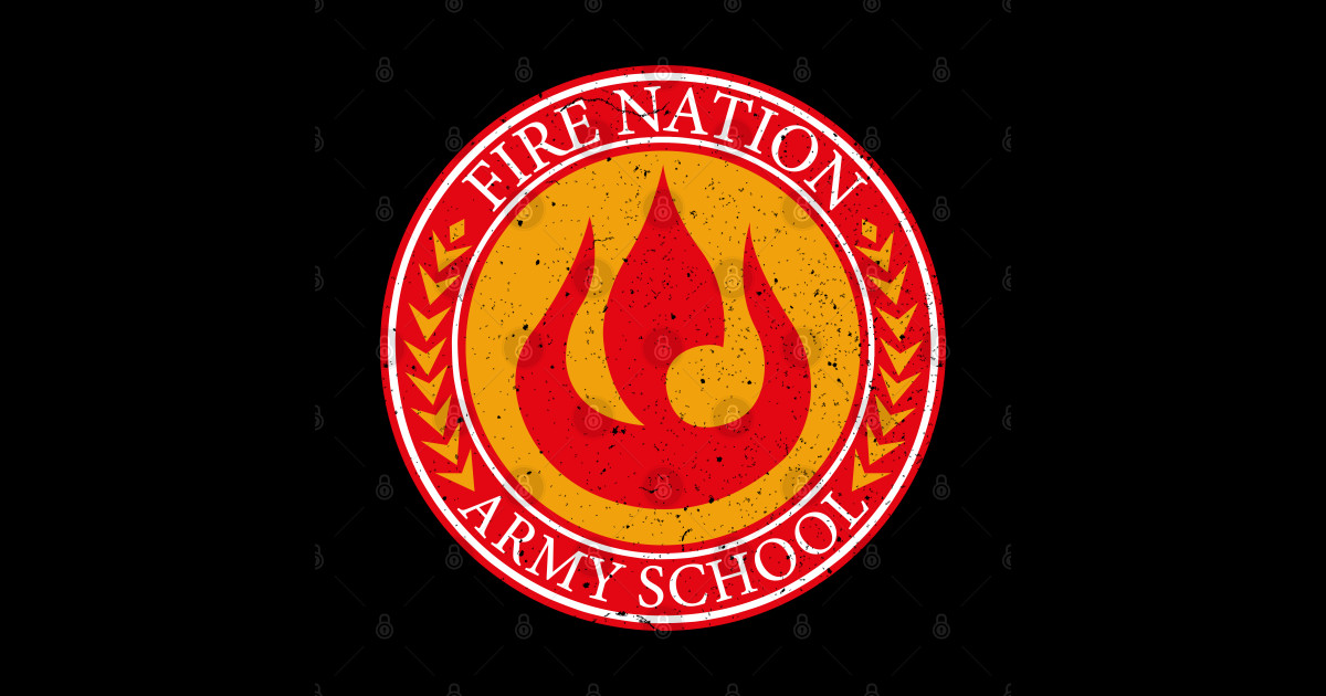 Worn Fire Nation Army School Logo - Avatar The Last Airbender - Posters ...