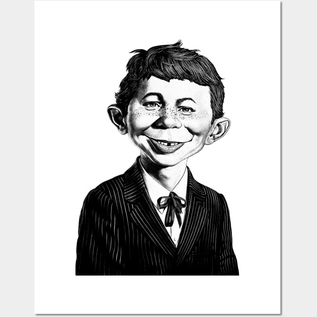 Alfred E. Neuman Retro - Mad Magazine - Posters and Art Prints | TeePublic