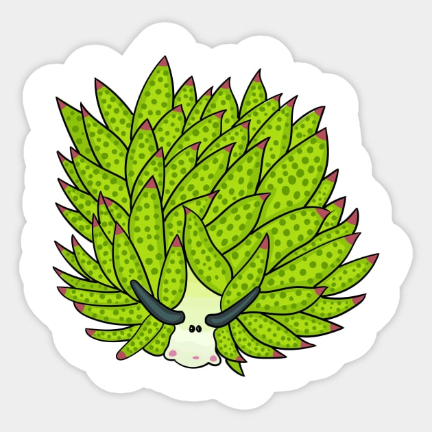 Leaf slug cartoon illustration - Leaf Slug Cartoon Illustration ...