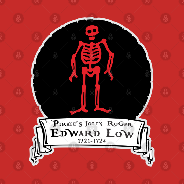 Edward Low Jolly Roger - Edward Low Jolly Roger - T-Shirt | TeePublic