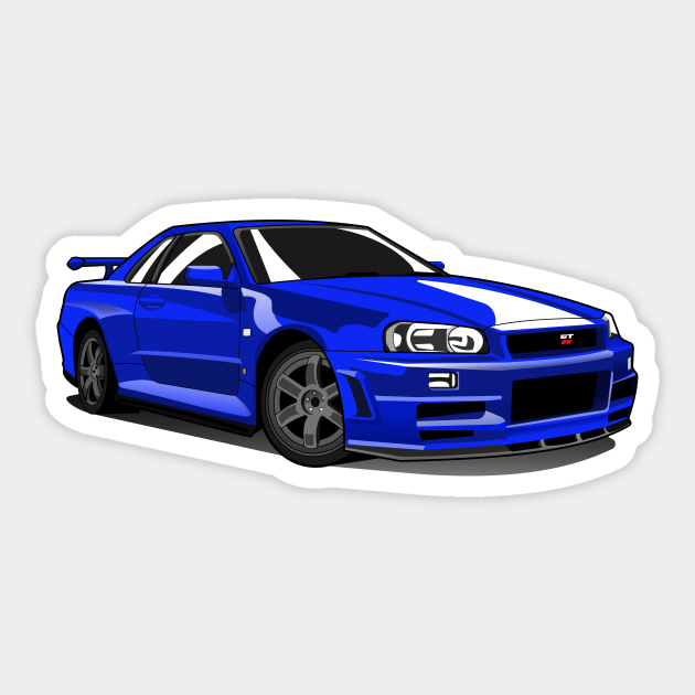Skyline R34 - Skyline R34 - Sticker | TeePublic