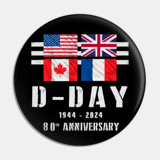 D Day 1944 2024 80th Anniversary Norman Pins and Buttons for Sale ...