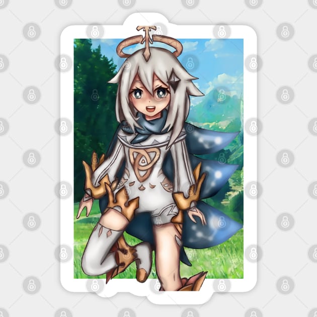 Paimon From Genshin Impact - Video Game - Sticker | TeePublic