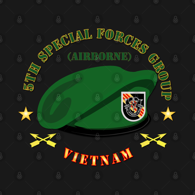 SOF - 5th SFG Beret - Vietnam - Sof 5th Sfg Beret Vietnam - T-Shirt ...