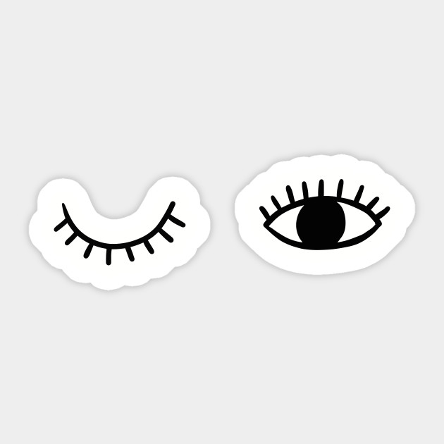 Eye wink - Eye Wink - Sticker | TeePublic