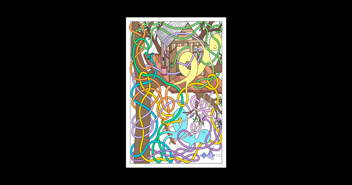 Mr Squiggly Tree House - Mr Squiggly And Friends - Sticker | TeePublic