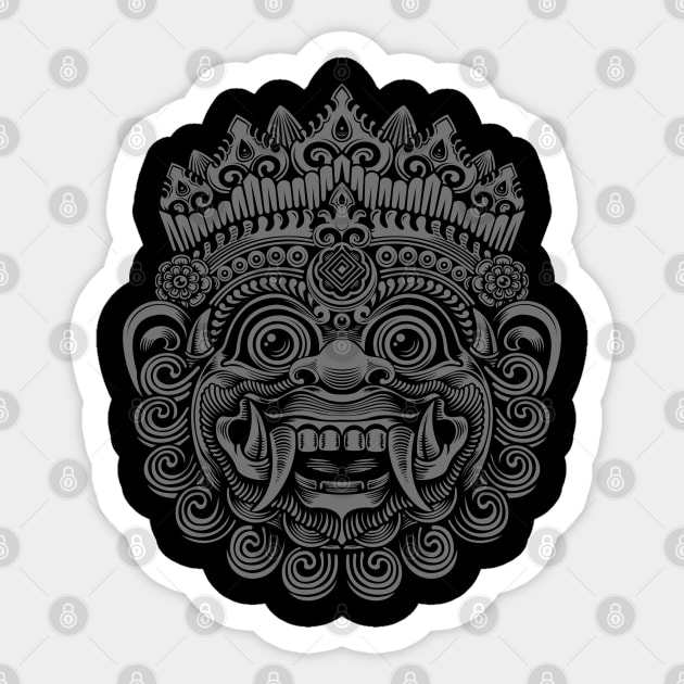 Barong Bali Mask - Bali Barong - Sticker | TeePublic